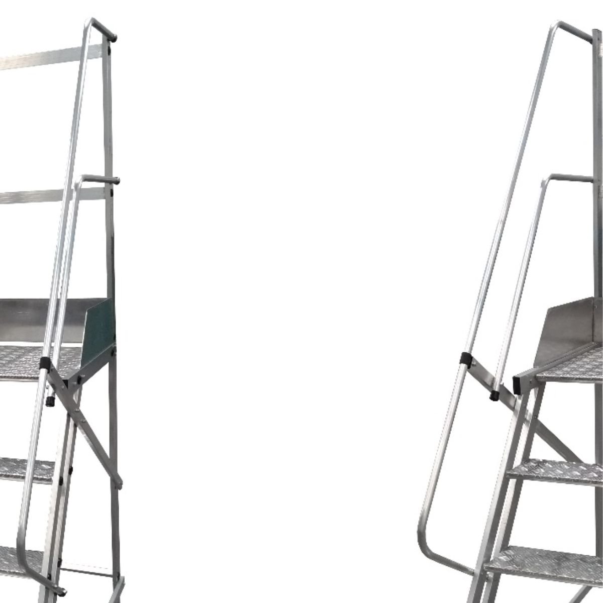 Escada De Aluminio - Plataforma - NR12 11- Degraus 3,00m - Escaleve